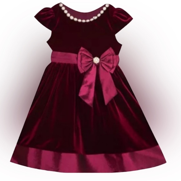 Rare Edition Velvet little girl Christmas dress size 6x Formal